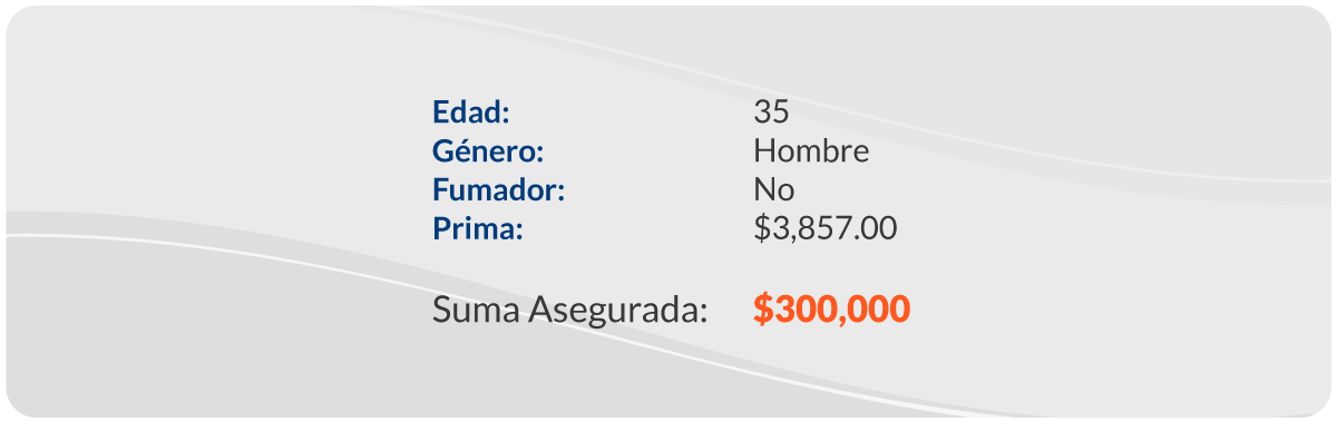 Ejemplo de cómo funciona un Seguro de Vida